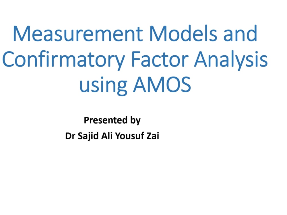 SEM Analysis on SPSS AMOS | Upwork