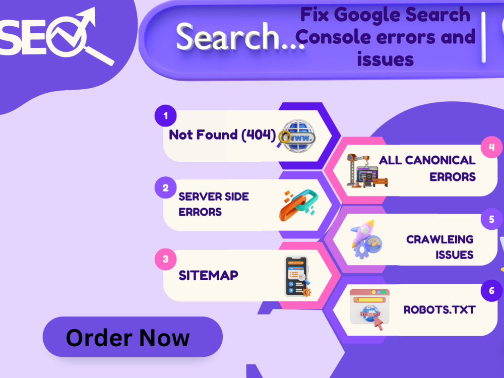 Setup and Fix Google Search Console Errors issues | Upwork