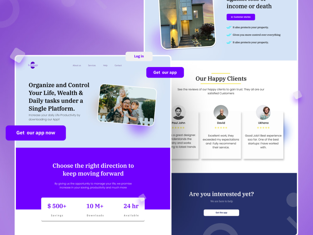 A fully functional landing page design in Figma 🎨 | Upwork
