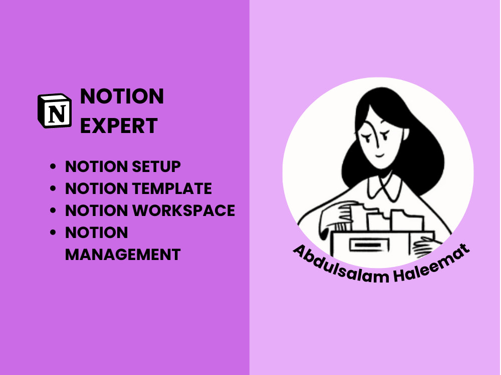 A personalized notion template notion workspace for you and your business | Upwork