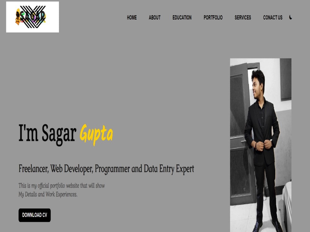 A static portfolio website | Upwork