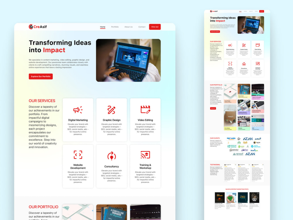 A unique and modern UI/UX design in Figma, following proper guidelines ...