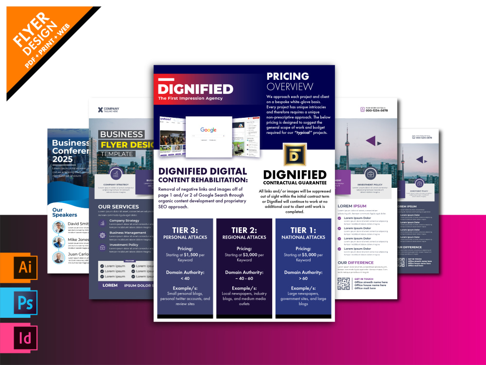 One Pager | Flyer | Tri Fold | Leaflet | Poster 48 Hrs | Upwork