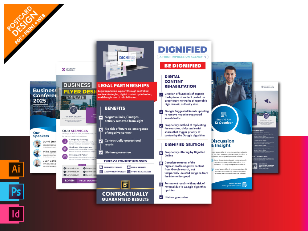 One Pager | Postcard | Tri Fold | Leaflet | Poster 48 Hrs | Upwork