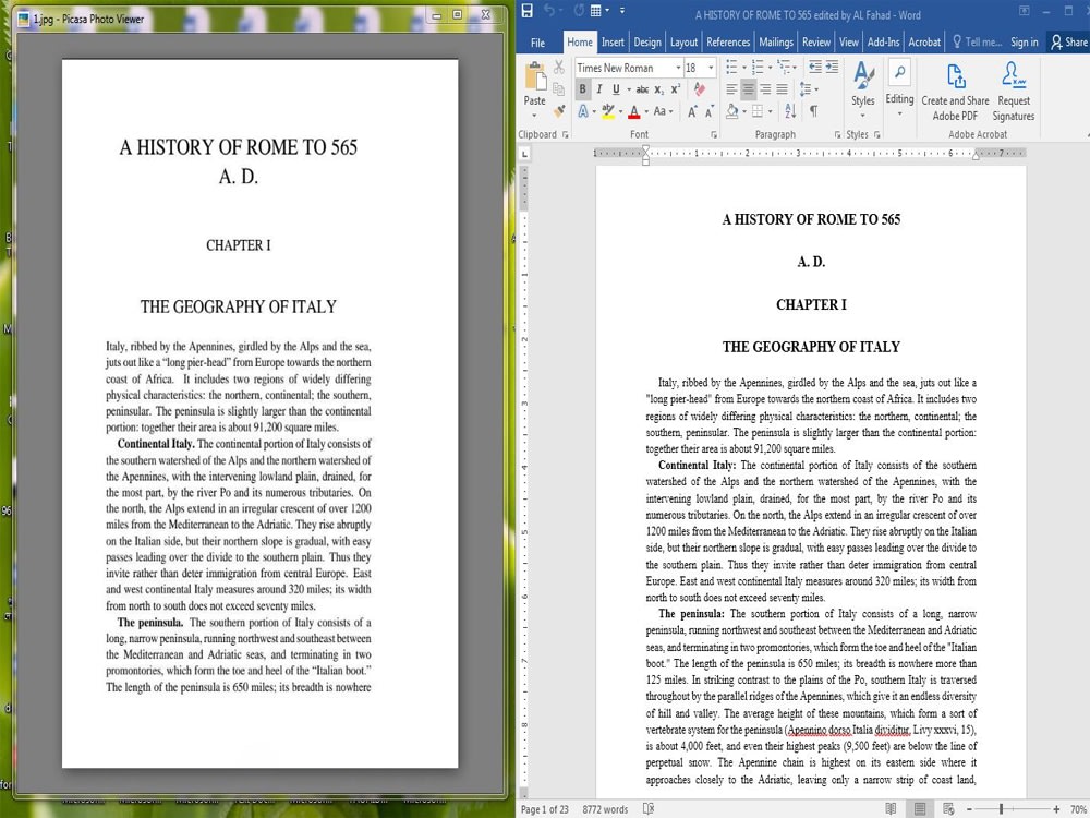 Rewrite 10 scanned images and PDF into ms word document | Upwork