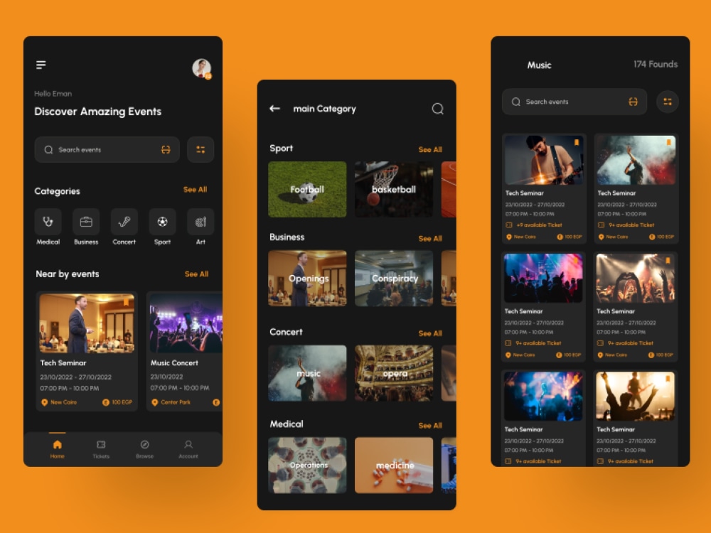 An amazing mobile app UI UX design | Upwork