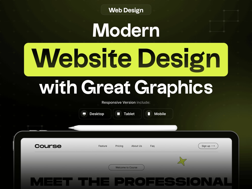 Modern Website Design with Great Graphics | Upwork