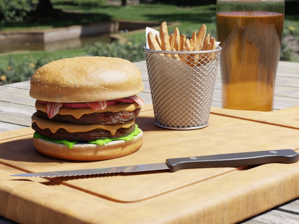 3D food modeling, 3D food animation, with food design | Upwork