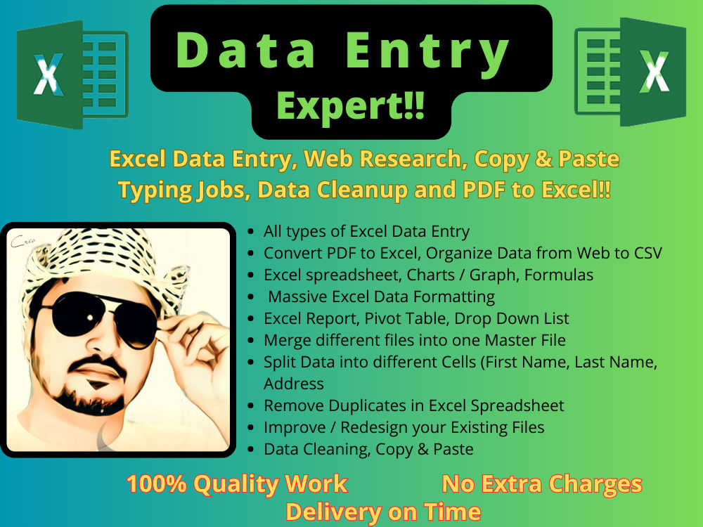 Perfect Excel data entry, cleaning and formatting service | Upwork