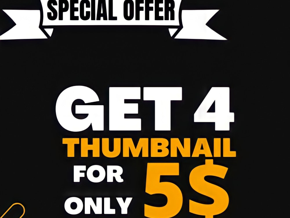 A catchy youtube thumbnail design | Upwork