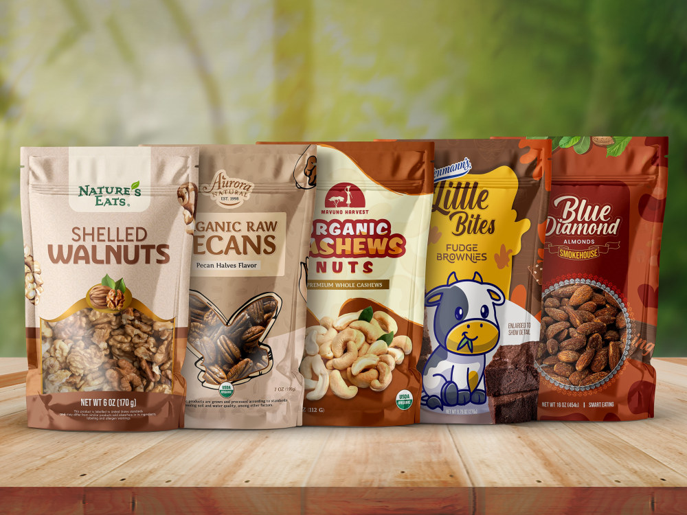 Sachet design, mylar bag, pouch design, and all types of food packaging ...