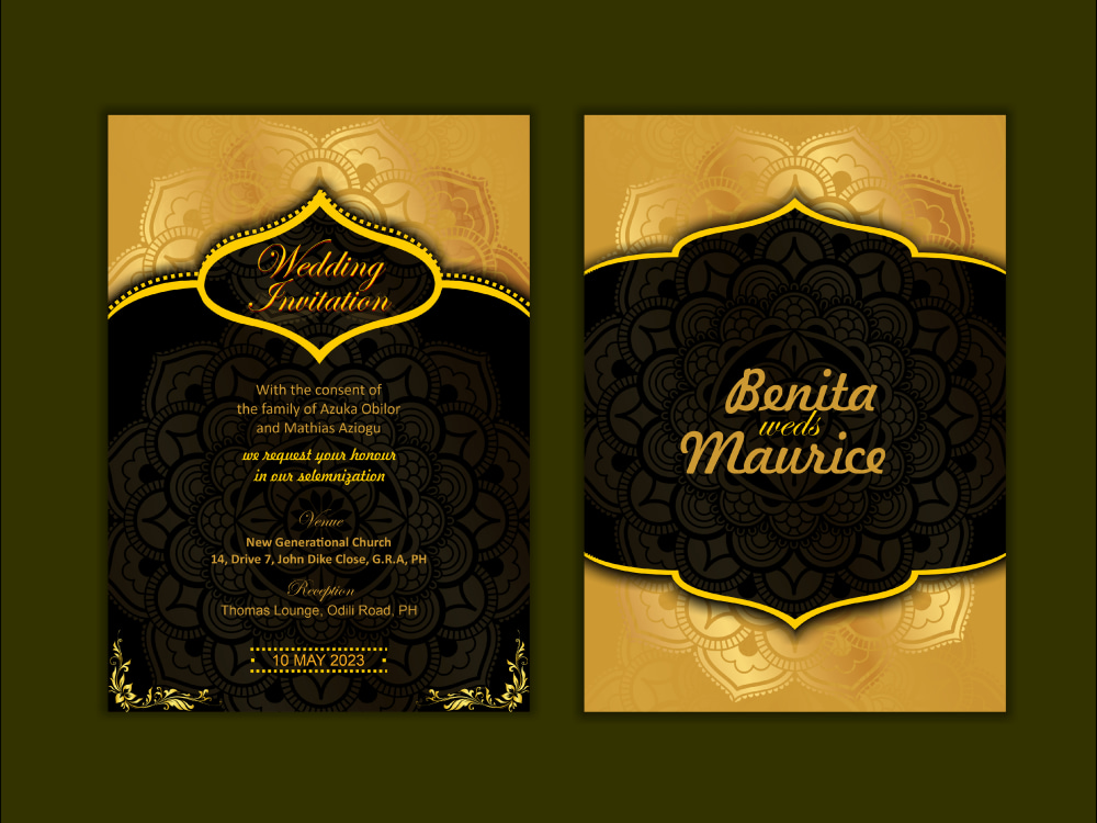 Customized Wedding Invitation Card Design | Upwork