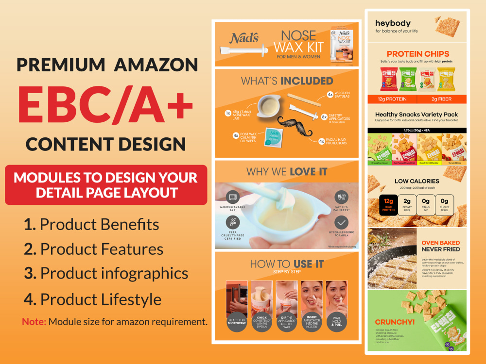 Amazon product images and a+ content design | Upwork