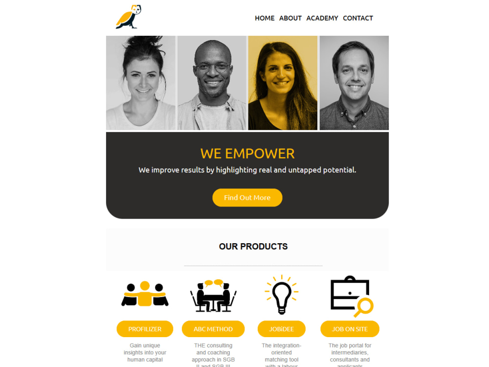 A beautiful and responsively coded email | Upwork