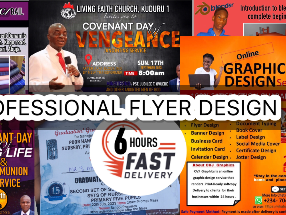 A professional flyer design for your businesses and events within 6 ...