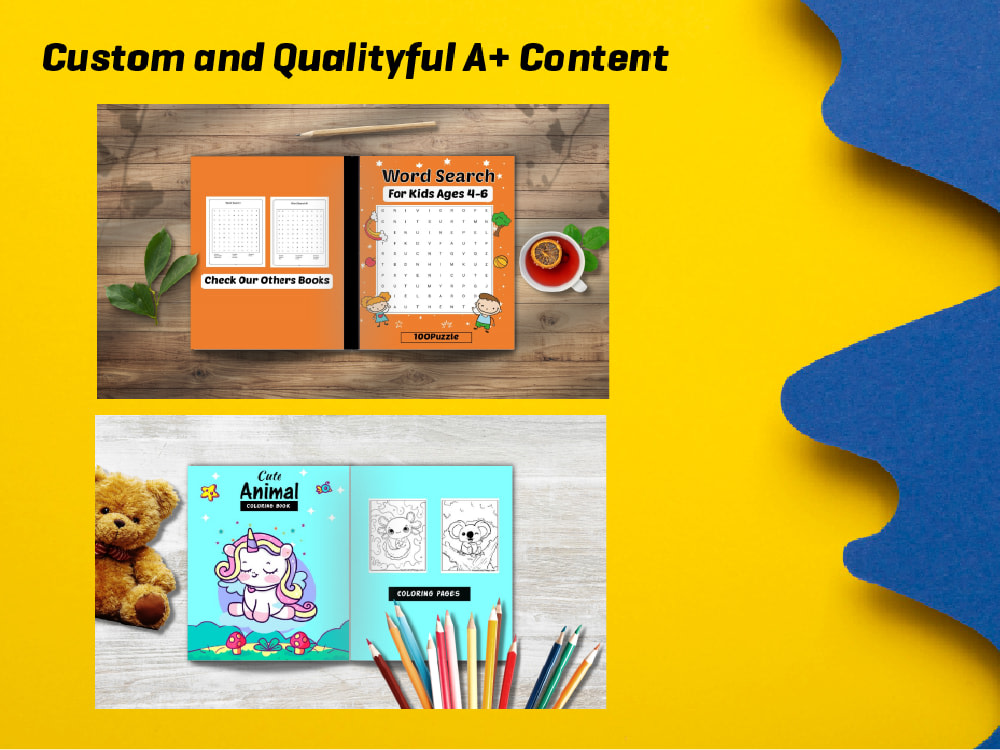 Professional a plus content for amazon kdp | Upwork