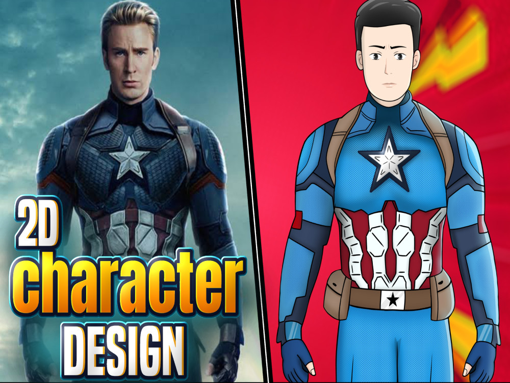 A 2d character design | Upwork