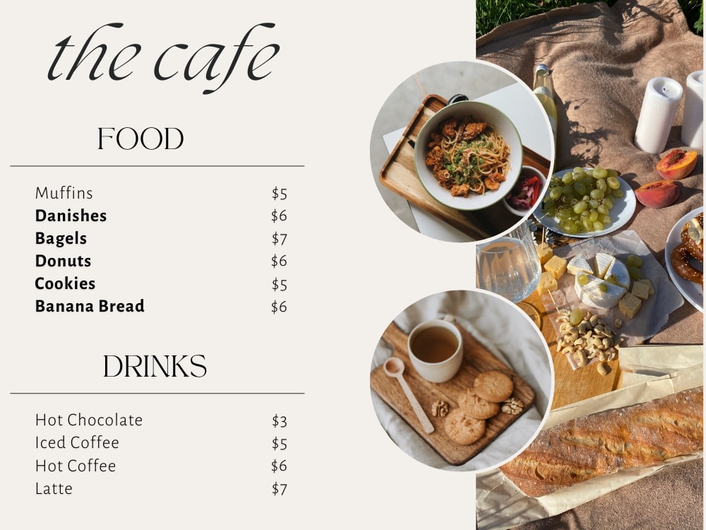 Modern menu designs and Canva templates | Upwork