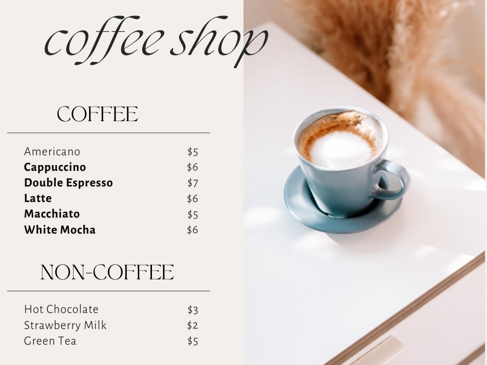 Modern menu designs and Canva templates | Upwork