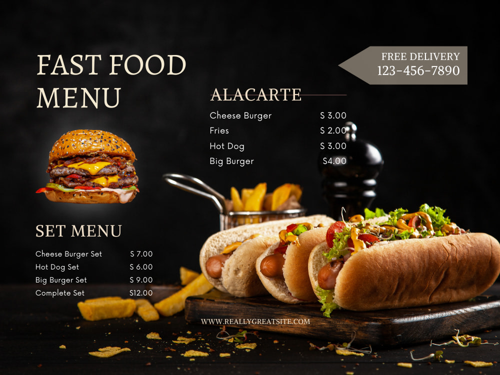 Modern menu designs and Canva templates | Upwork