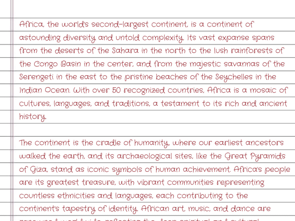 Beautiful handwriting assignments and homeworks | Upwork