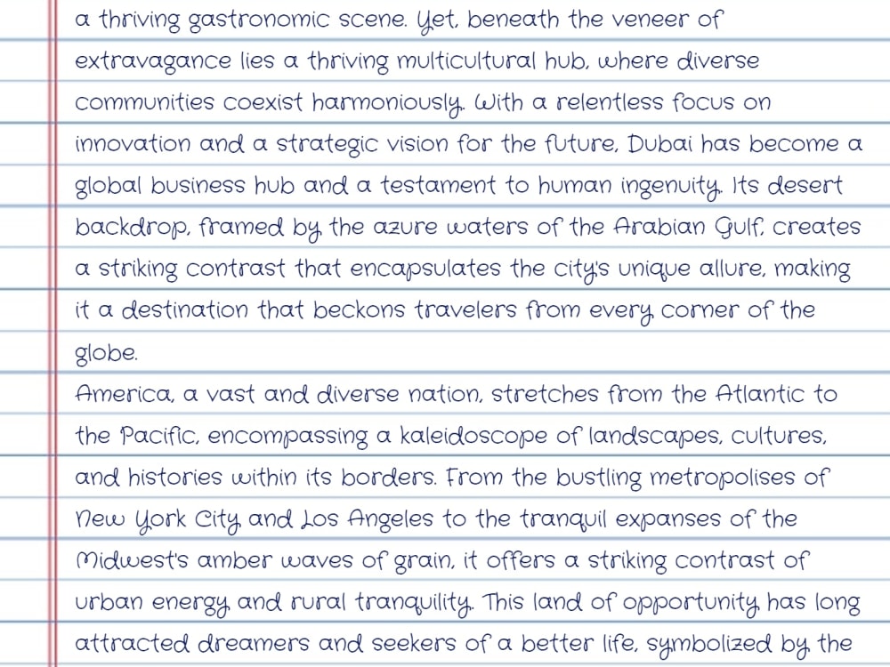 Beautiful handwriting assignments and homeworks | Upwork