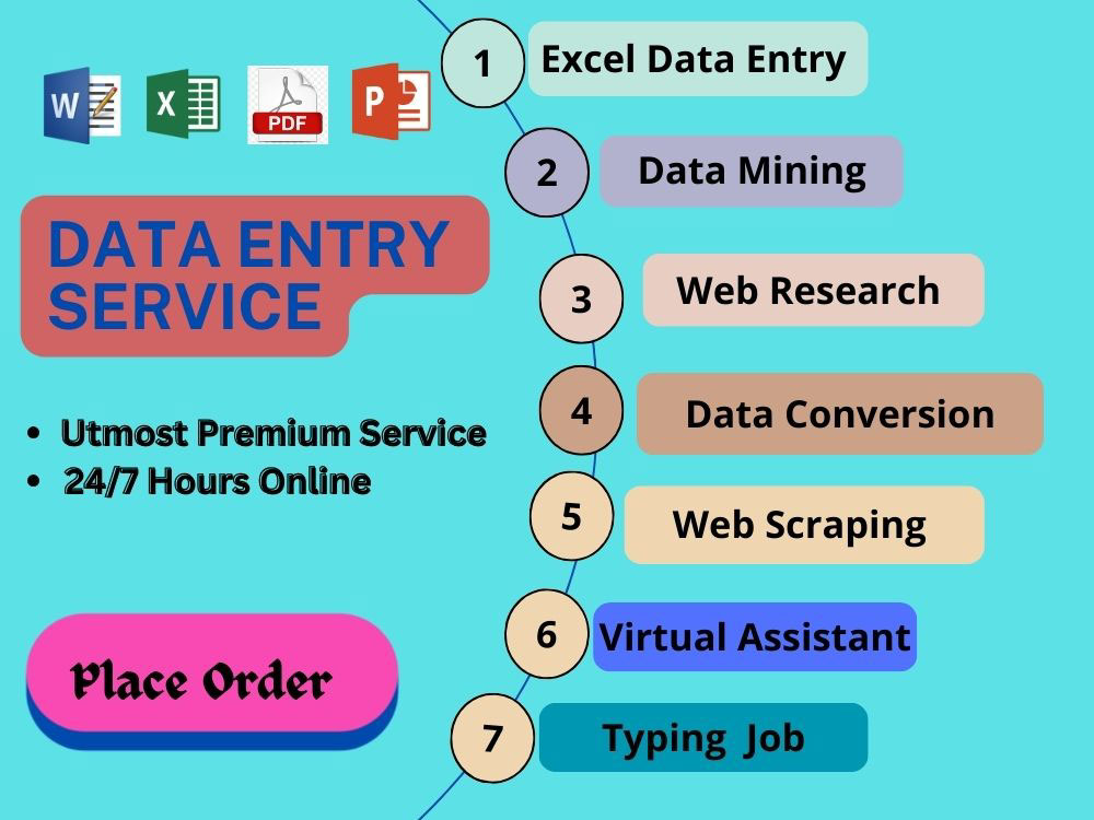 Perfect Data Entry, Data Collection,Copy and paste in Excel | Upwork