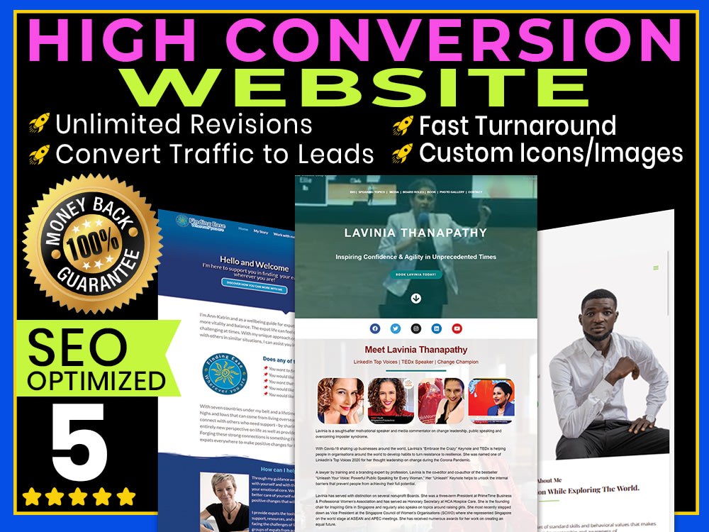 High Converting Website Design | Landing Pages | SalesPage Design | Upwork