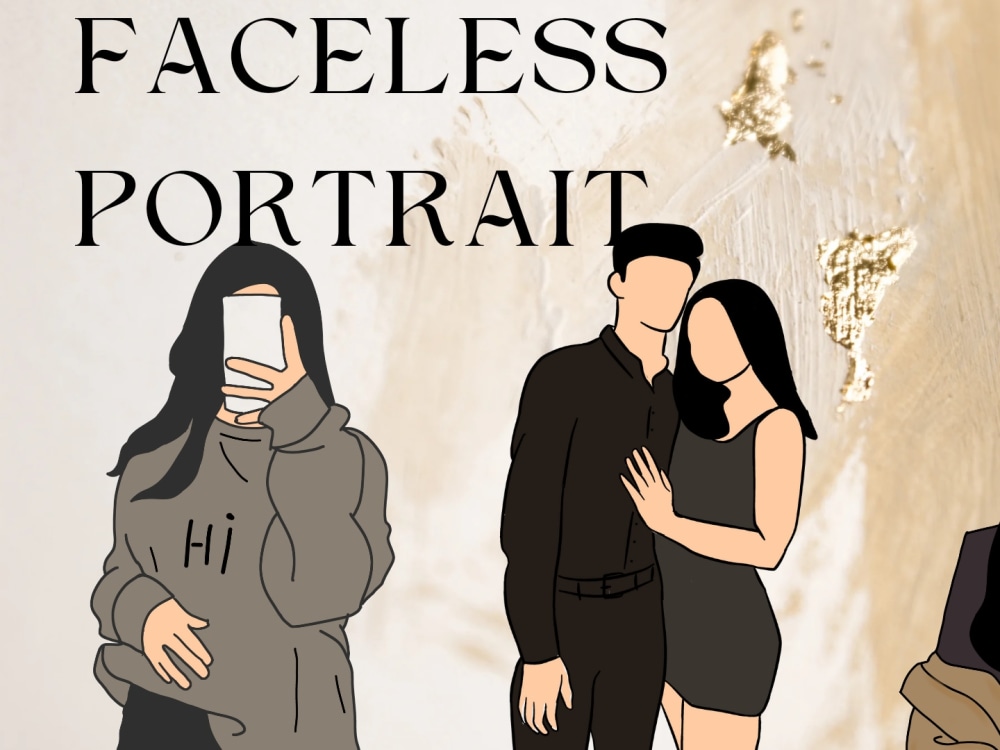Faceless portrait editing to your photos | Upwork