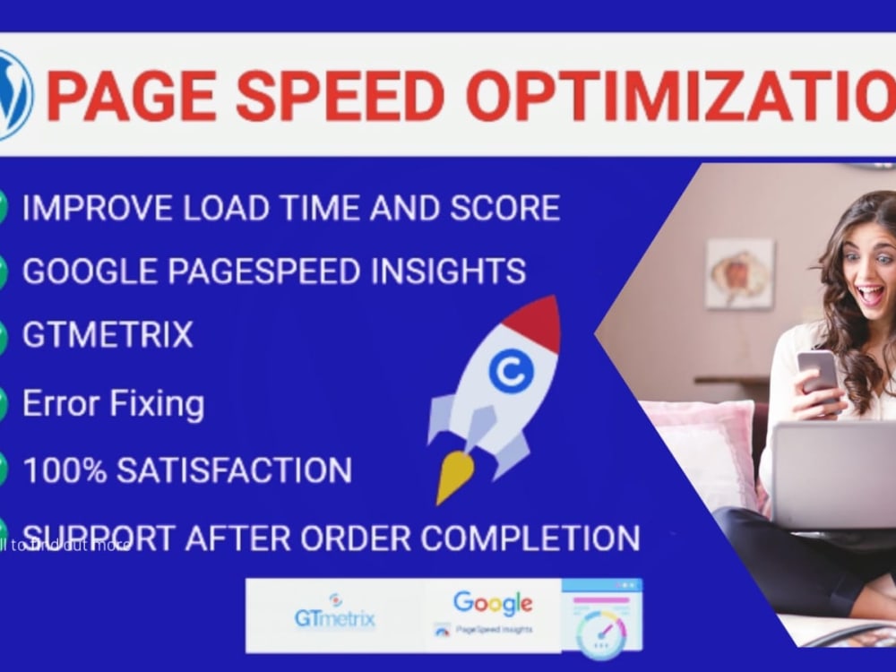 I will wordpress website speed optimization expert page speed | Upwork