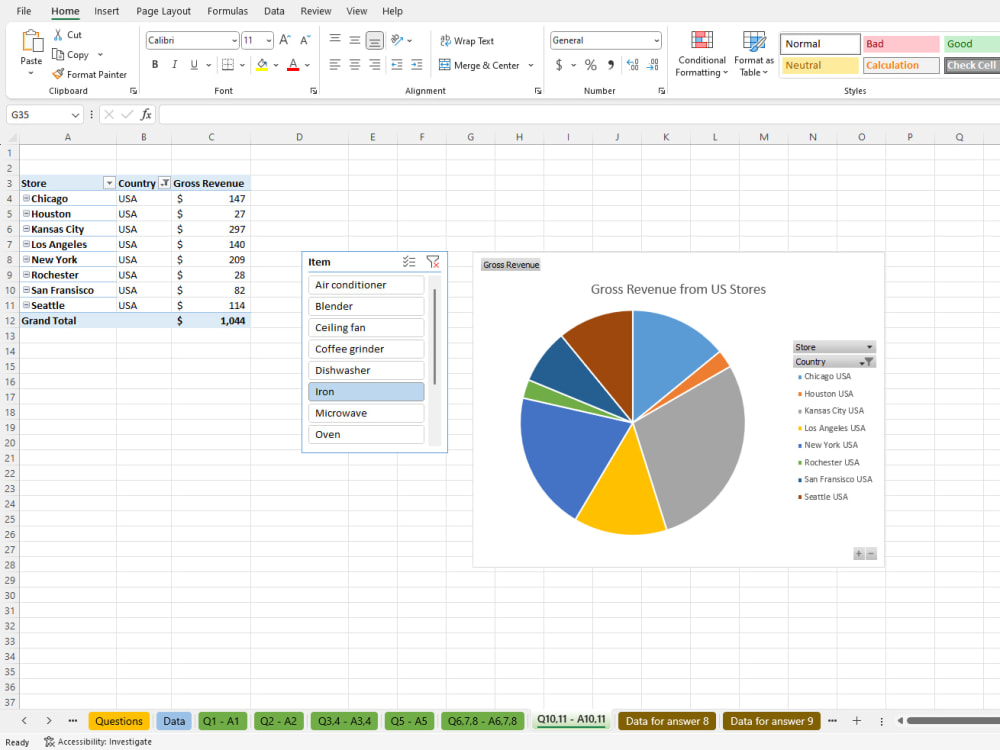 An amazing excel dashboard and any other data related deliverable | Upwork