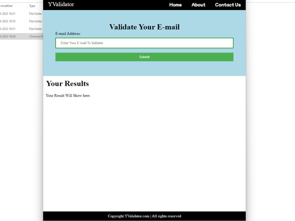 A fantastic email validator | Upwork
