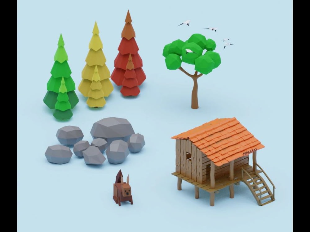 3D low poly game-ready assets | Upwork
