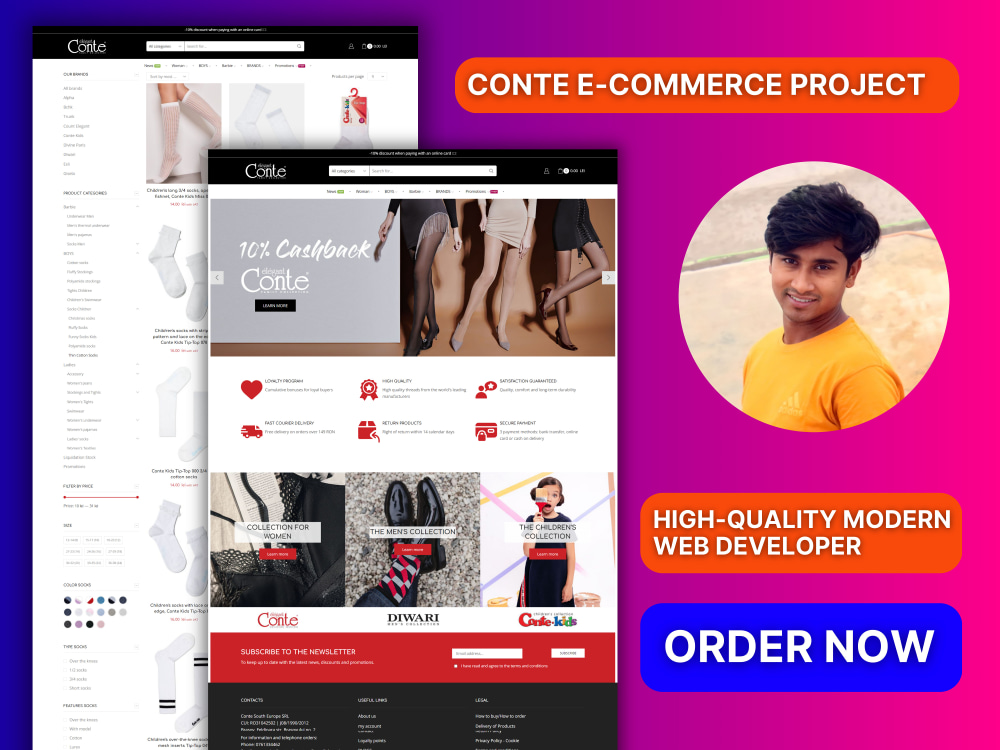A Woocommerce expert to develop a modern WordPress Woocommerce website | Upwork