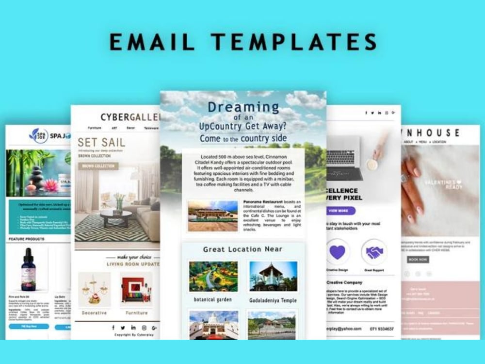 Editable, responsive Mailchimp and html newsletter template | Upwork