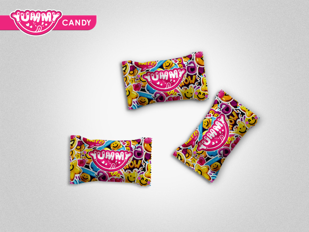 Different candy logo & packing design at a suitable time for you | Upwork