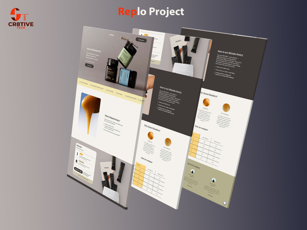 A Pixel-Perfect Figma landing Page to Replo | Upwork