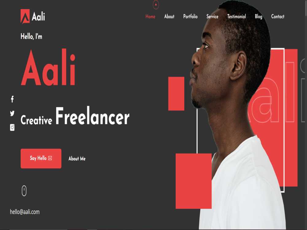 Professional Portfolio in react js or Next js | Upwork
