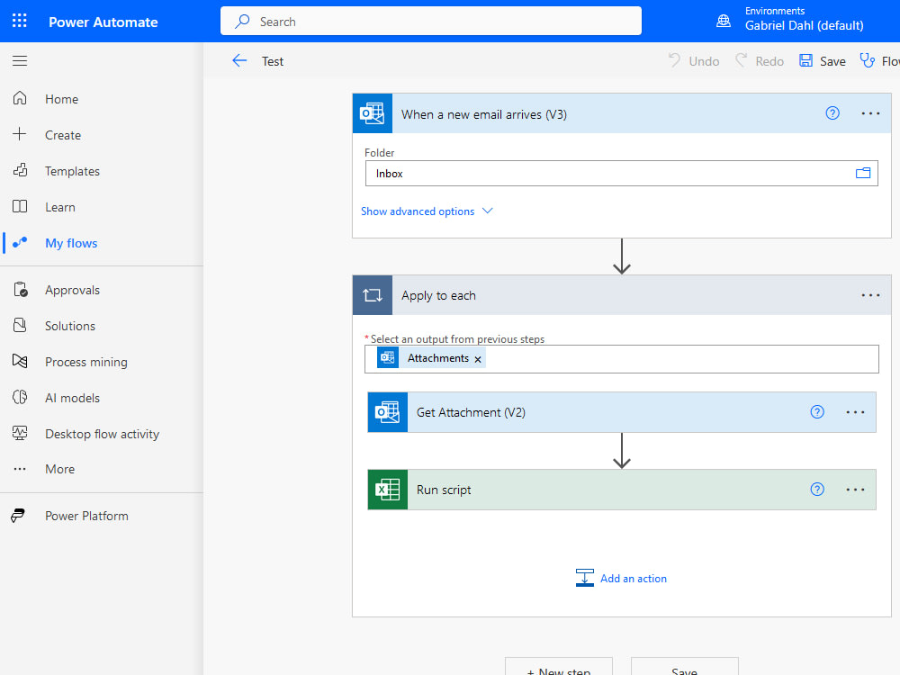 An automated Office365 workflow with custom scripts if needed | Upwork