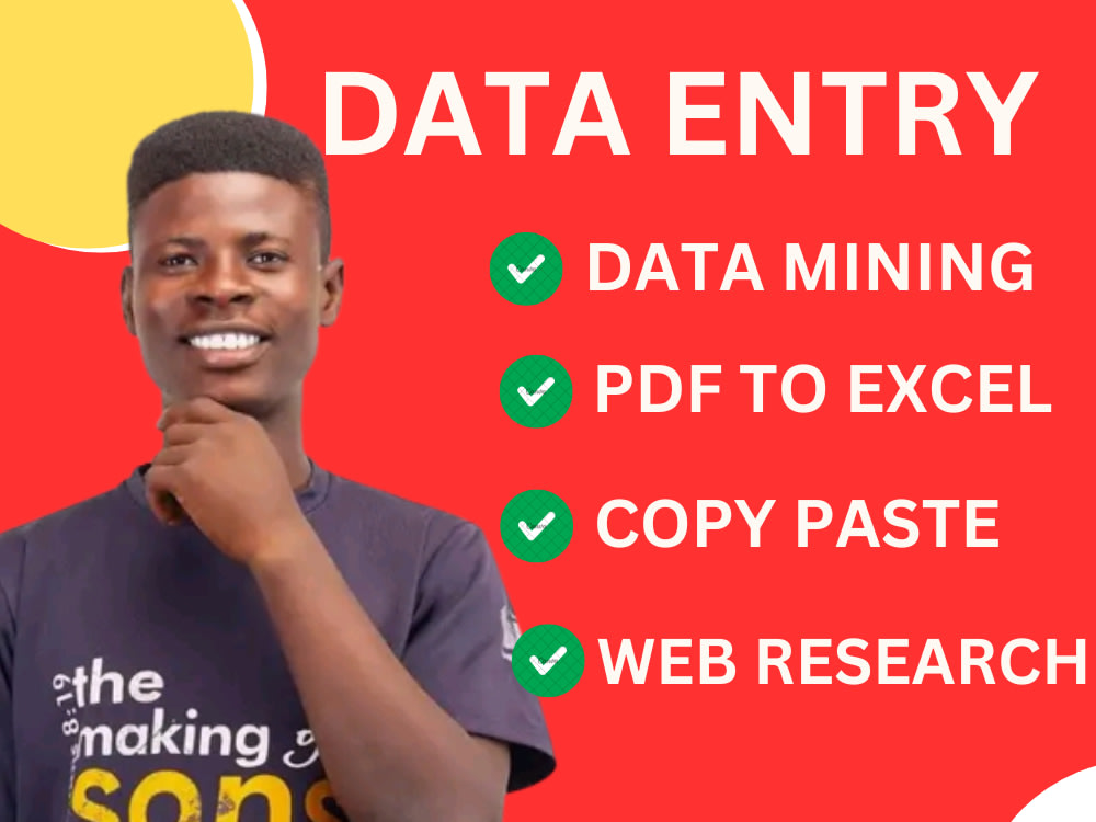 Data Entry, Data Mining, Copy Pate, Web scraping & Web research | Upwork