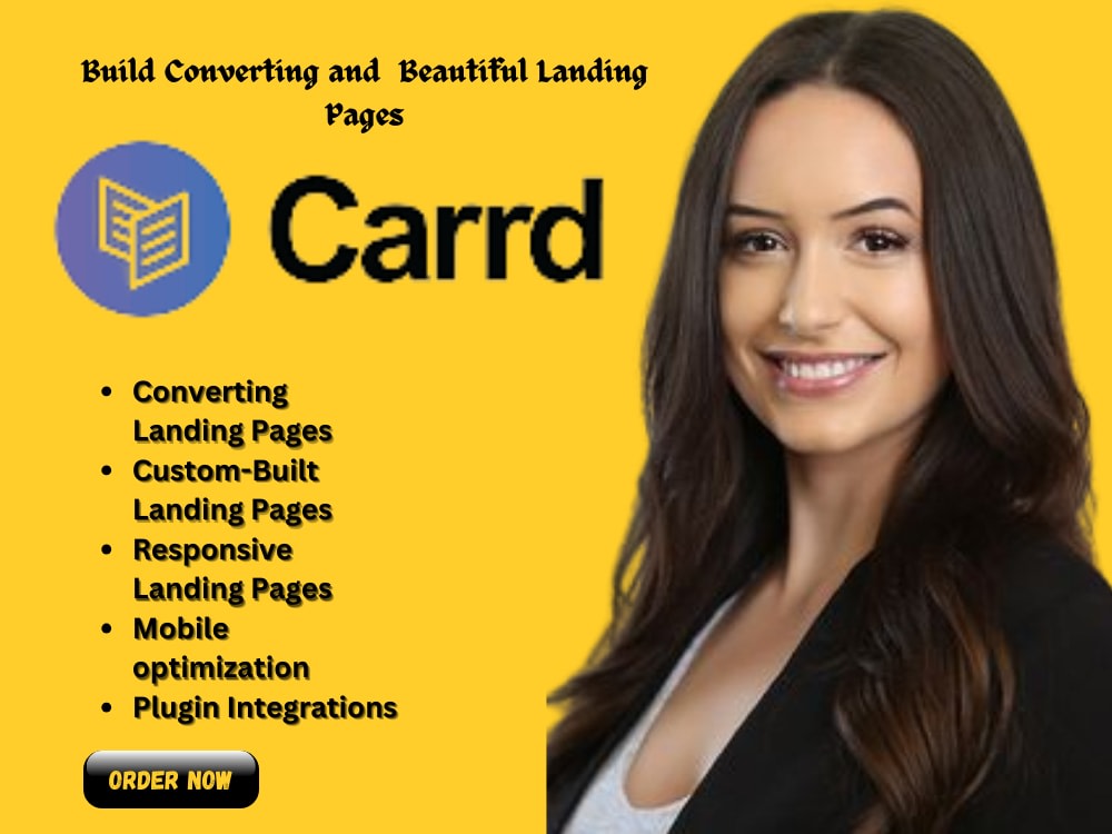 Modern Minimalistic, and Responsive Carrd Landing Page,Carrd Custom Website | Upwork