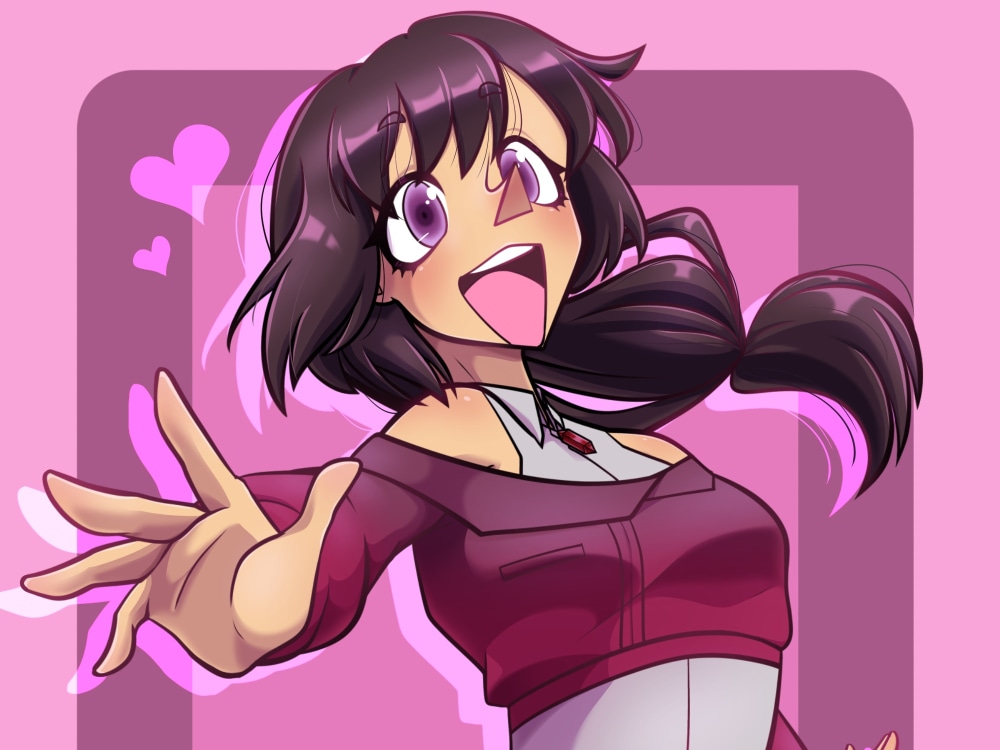 Bright and colorful anime-inspired drawing. | Upwork