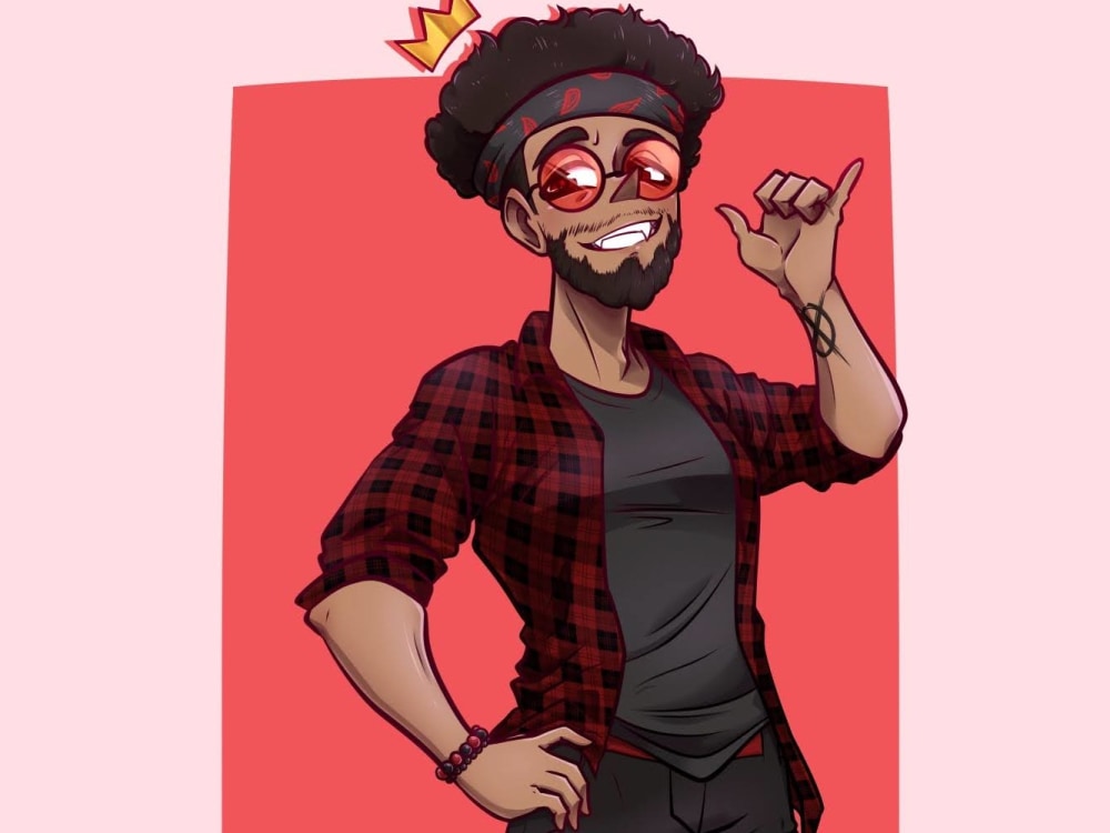 Bright and colorful anime-inspired drawing. | Upwork