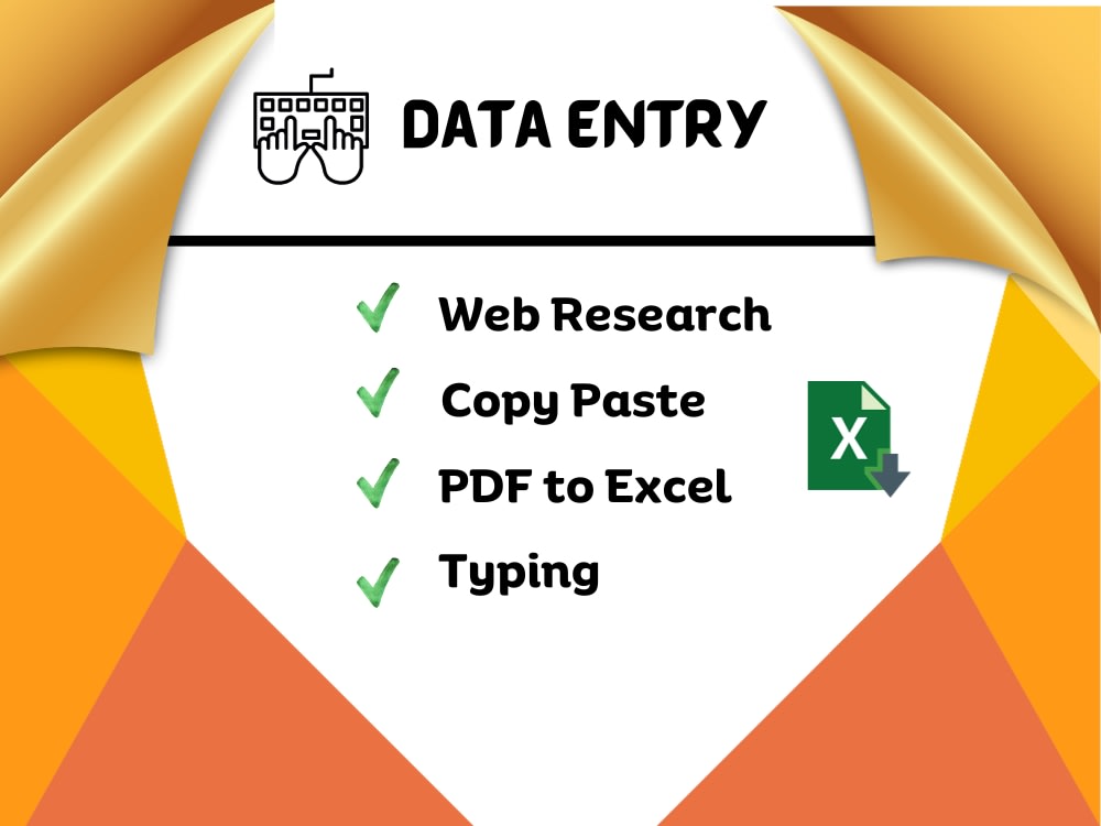 Data entry, web scraping, typing, copy paste, web research | Upwork