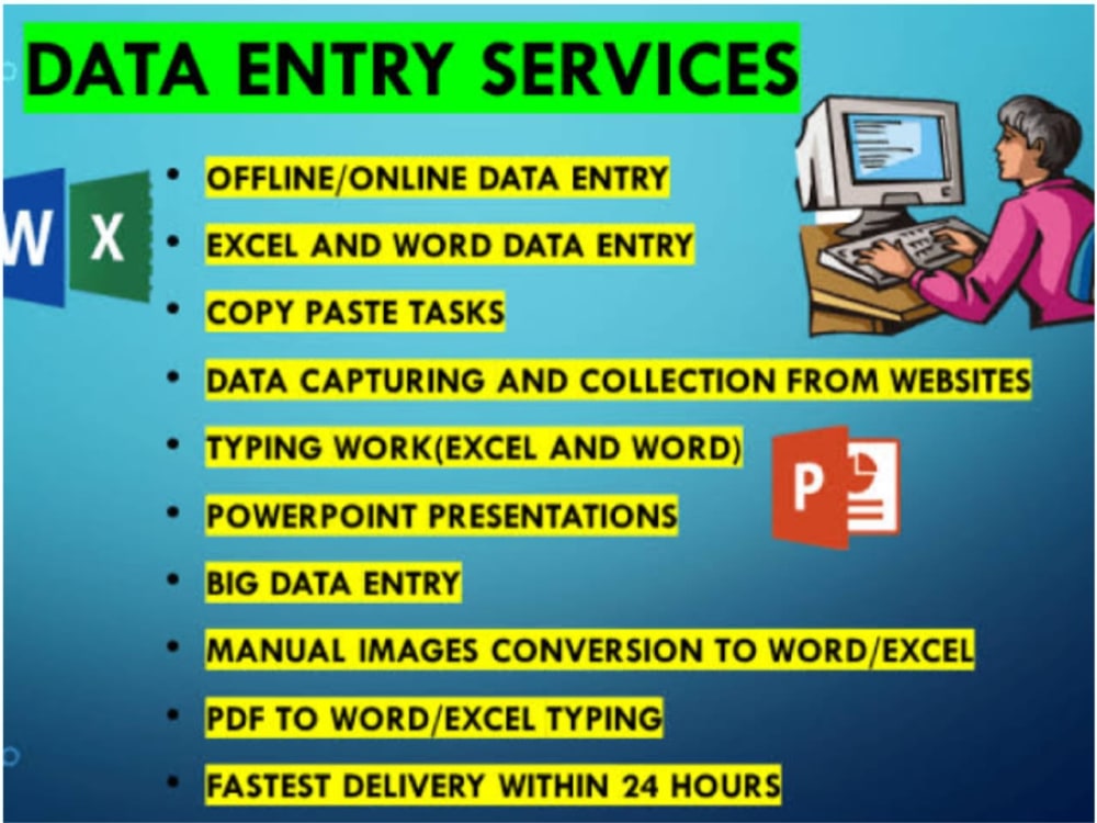 Data entry and all types of office related work done well. | Upwork