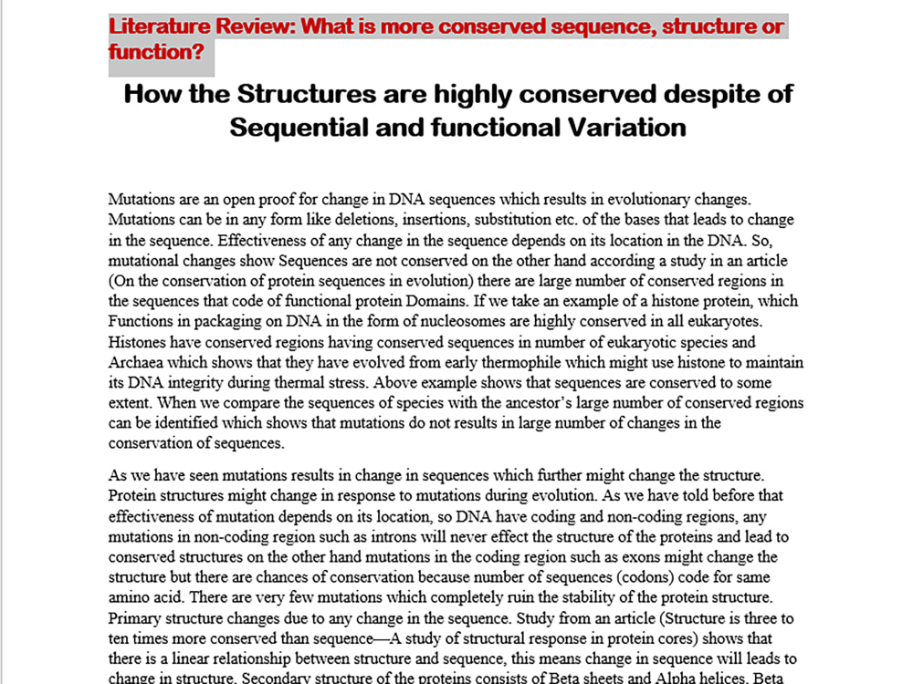 A Detailed Research Paper After Thorough Literature Review. | Upwork