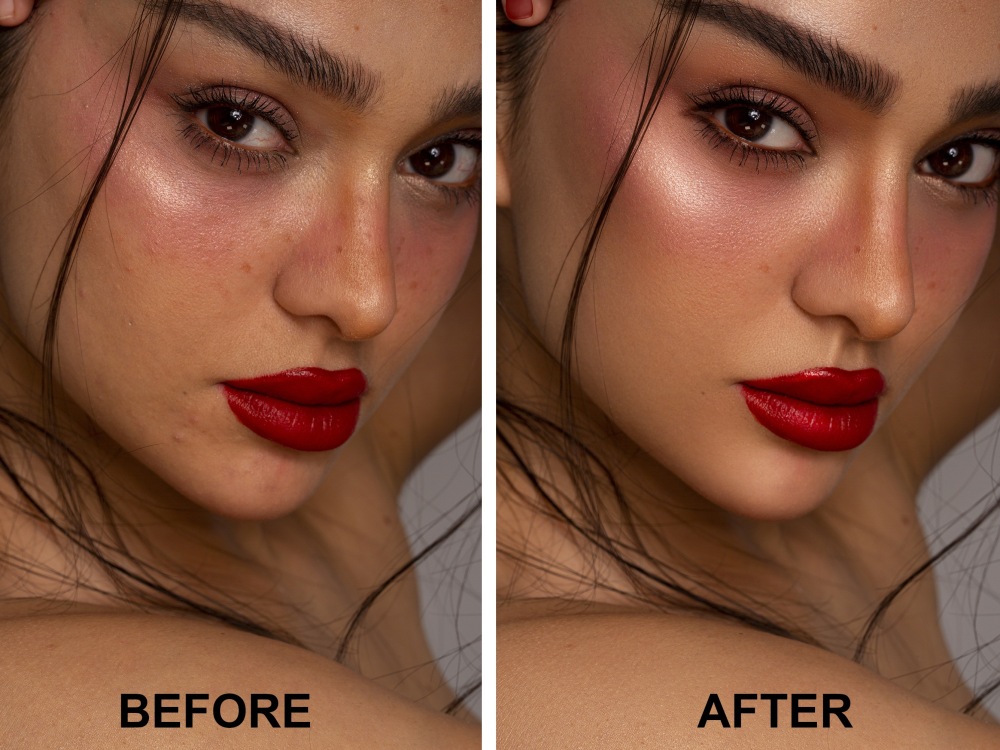 Skin retouch edit fashion model portrait photo | Upwork
