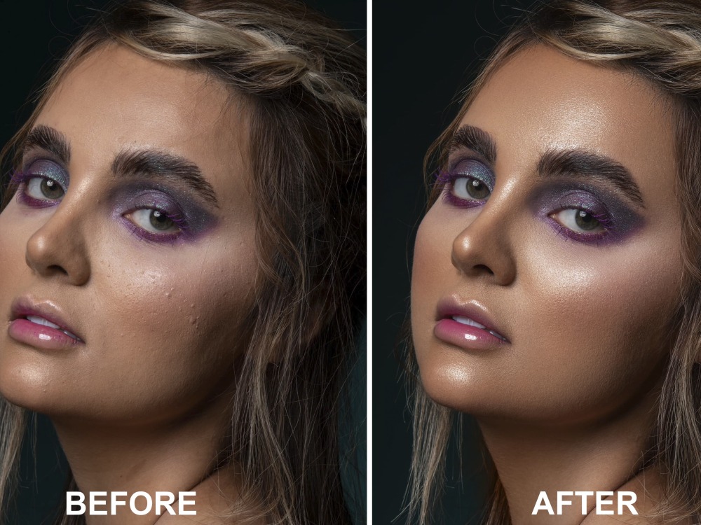 Skin retouch edit fashion model portrait photo | Upwork