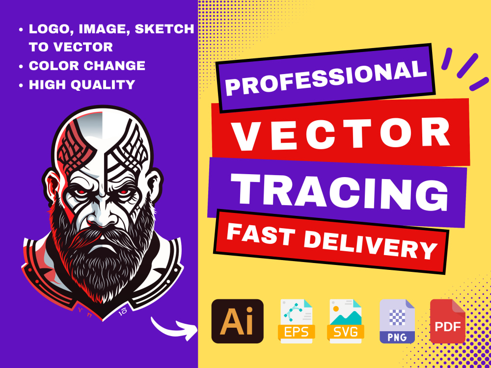 Professional vector design, vector tracing of your Logo, Image or ...