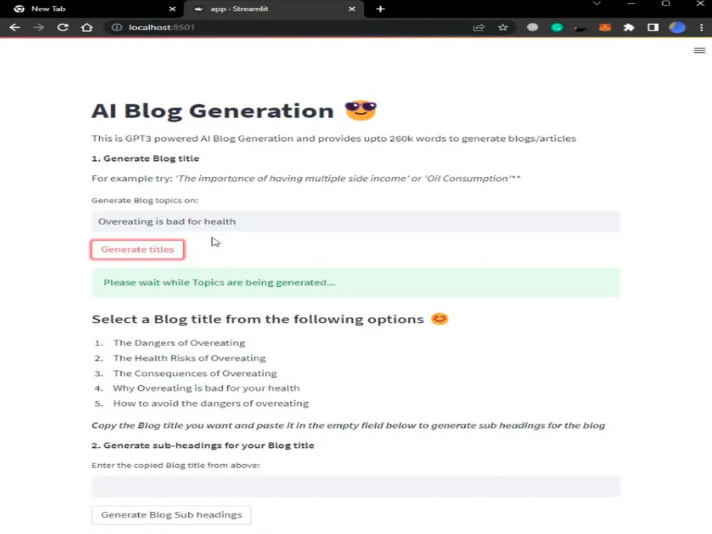 An AI powered content generating tool on your business using chatGPT & LLMs | Upwork